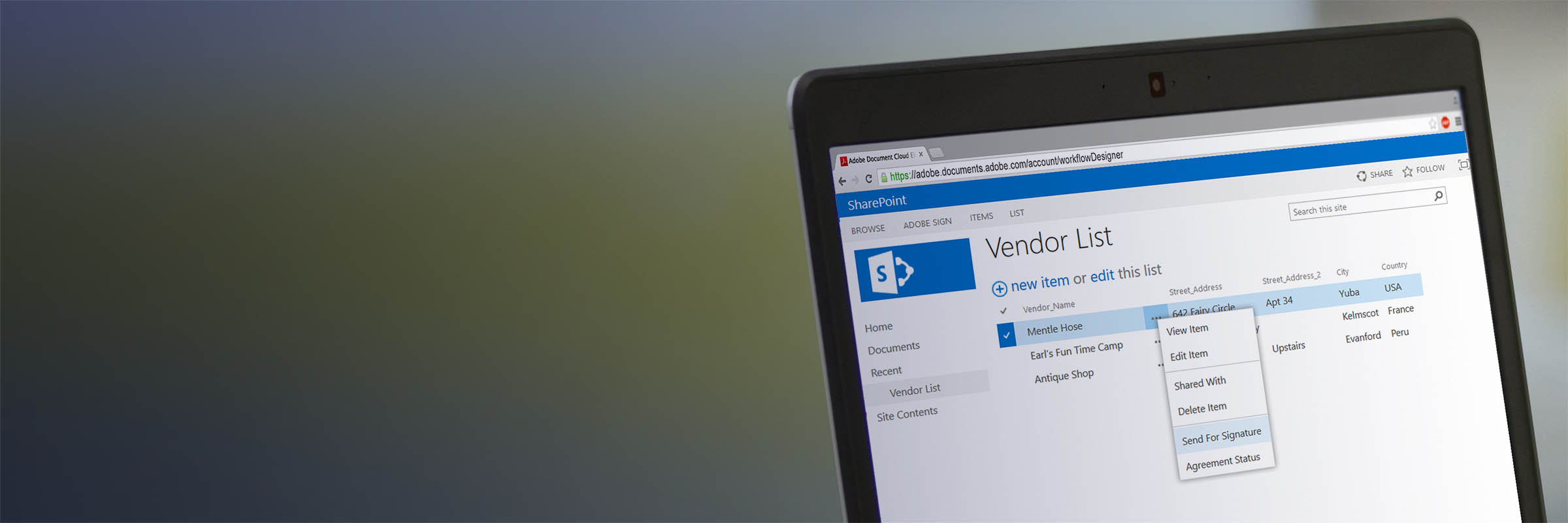 Adobe Sign for Microsoft SharePoint